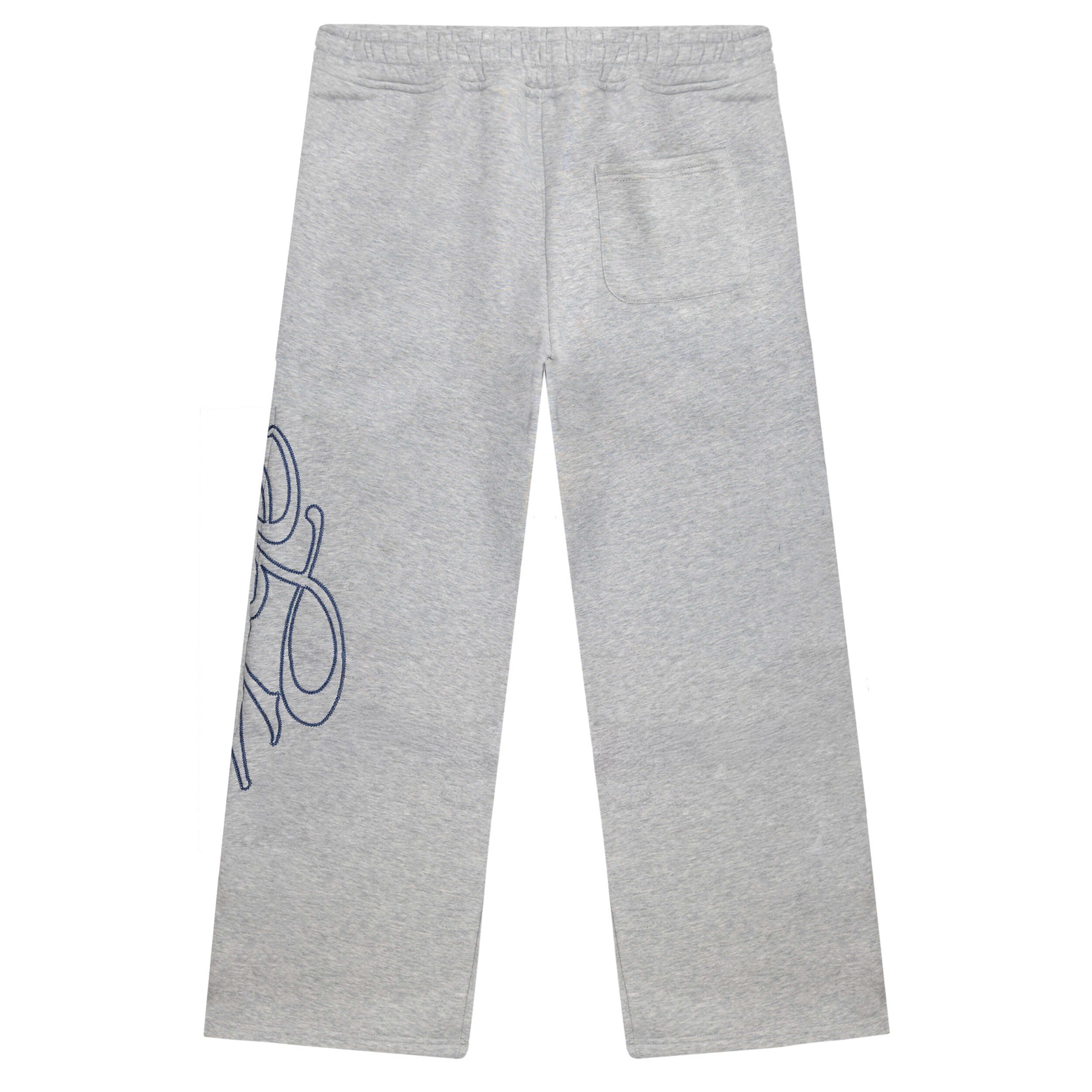Signature Wide Pant - Light H. Grey/Navy – 4YE